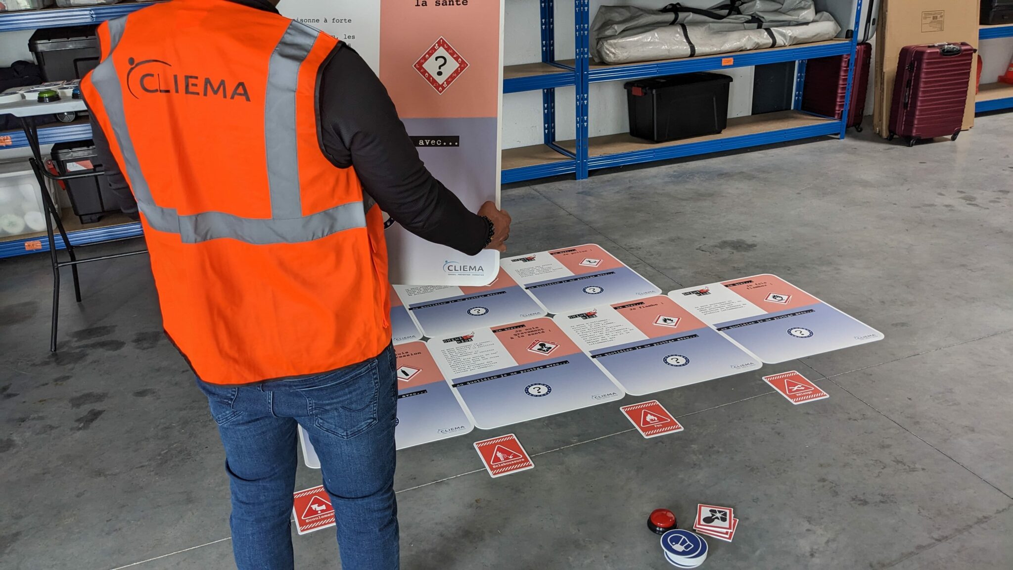Jeu sur les risques chimiques - Safety day - CLIEMA